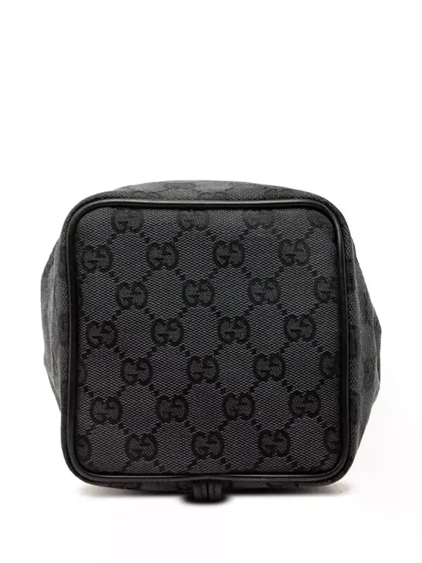 Gucci Gg Canvas Drawstring Bucket Bag