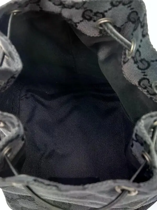 Gucci Gg Canvas Drawstring Bucket Bag