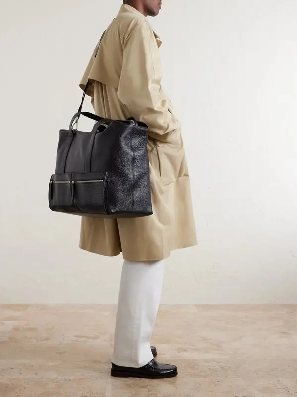 METIER Racer 53 Full-grain Leather Tote Bag - Brown