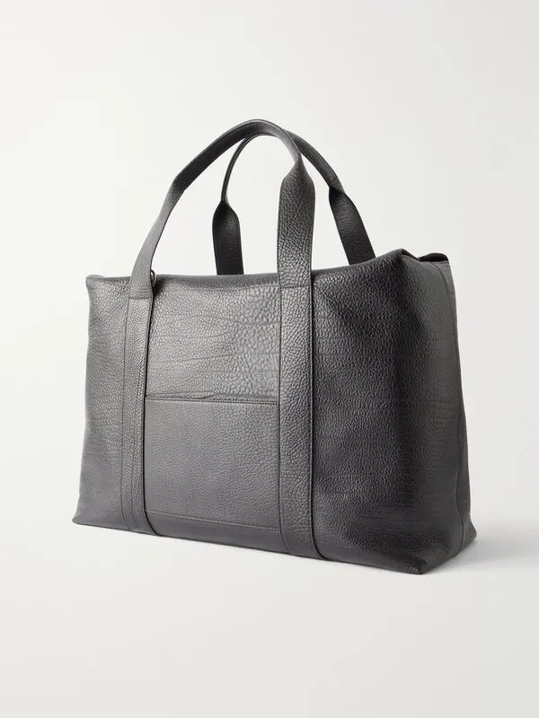 METIER Racer 53 Full-grain Leather Tote Bag - Brown