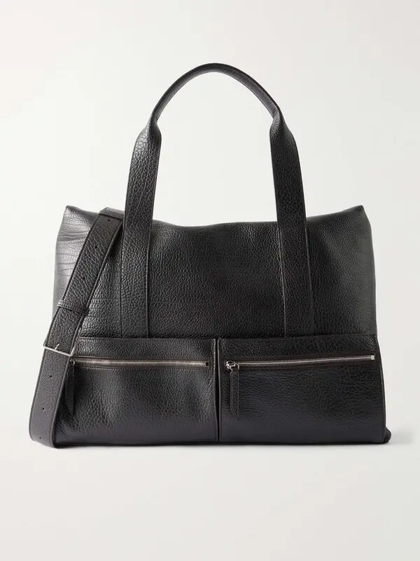 METIER Racer 53 Full-grain Leather Tote Bag - Dark Brown