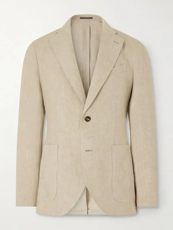 SLOWEAR Slim-fit Linen Blazer