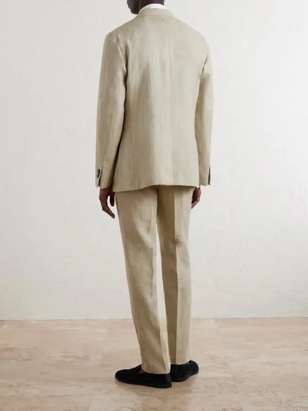 SLOWEAR Slim-fit Linen Blazer