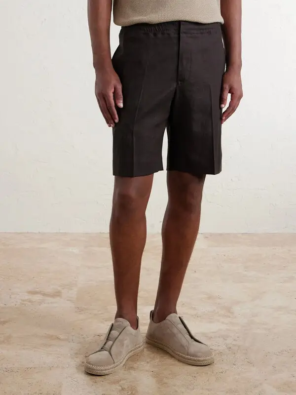 Zegna Straight-leg Linen Shorts