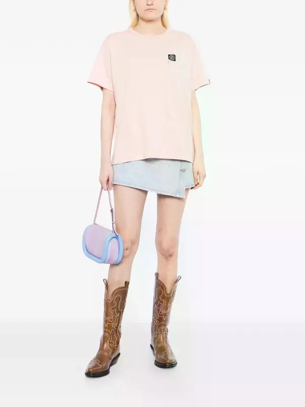 AGNES B. Floral Label T-shirt