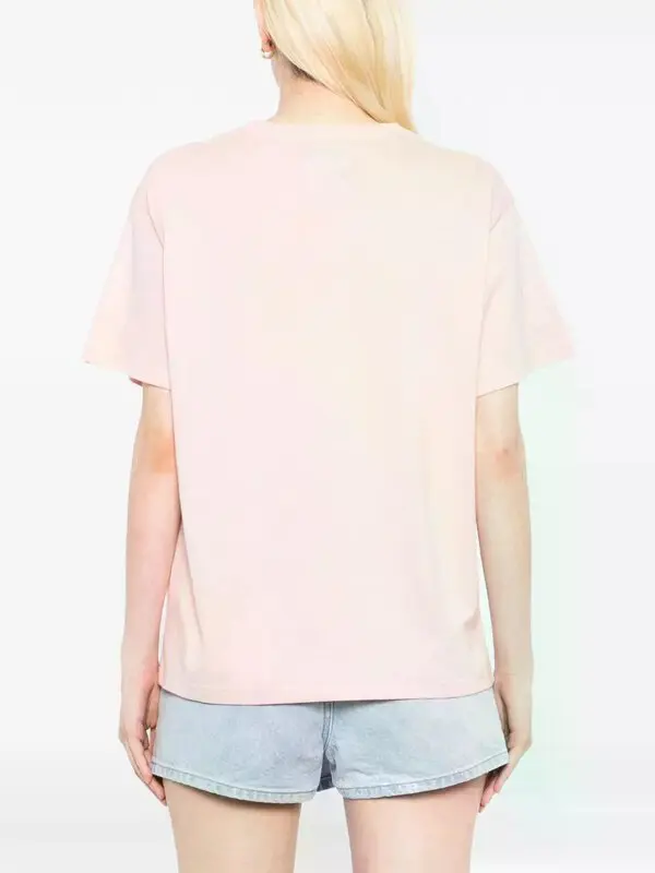 AGNES B. Floral Label T-shirt