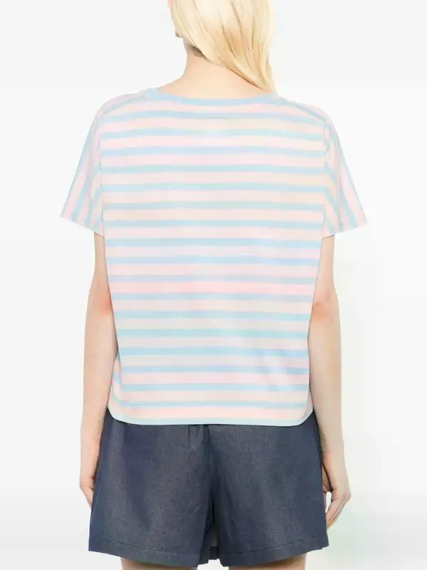 AGNES B. Dino Applique T-shirt - Blue