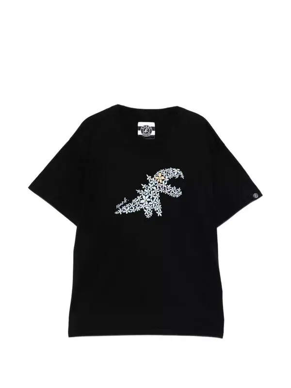 AGNES B. Danity Flower Dino T-shirt - Black