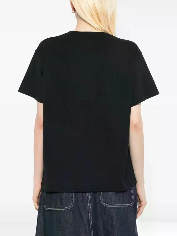 AGNES B. Danity Flower Dino T-shirt - Black