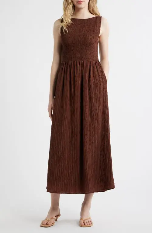 Hill House Home The Cosima Nap® Midi Dress - Chocolate