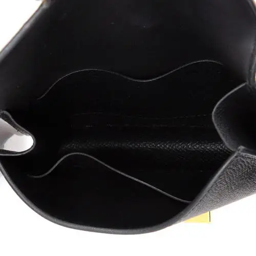 Hermès Constance Slim Wallet Epsom - Black