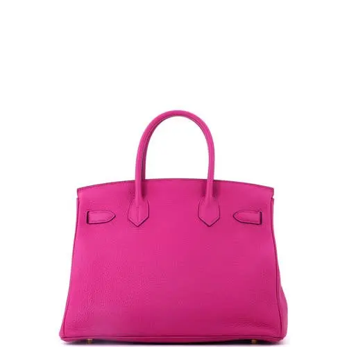 Hermès Birkin 30 Handbag Togo Leather With Gold Hardware - Pink