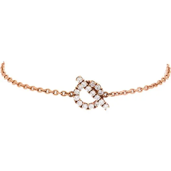 Hermès Finesse Bracelet 18k And Diamonds - Rose Gold