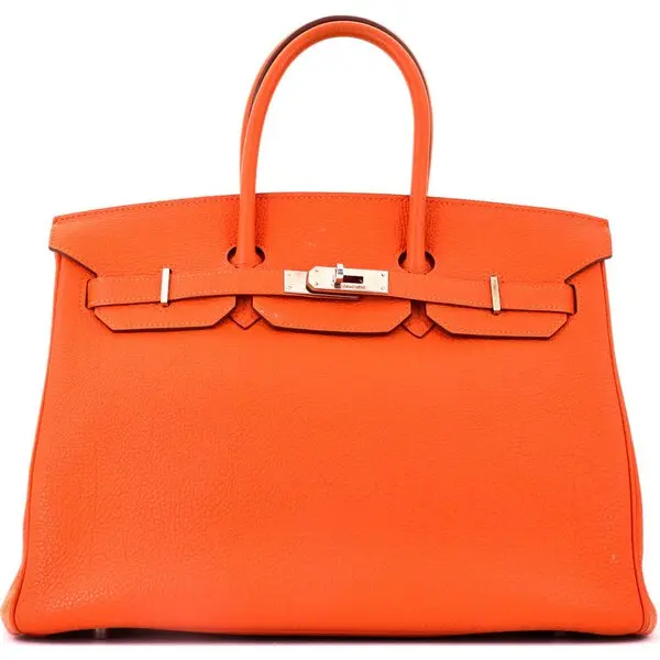 Hermès Birkin 35 Handbag Togo Leather With Palladium Hardware - Potiron