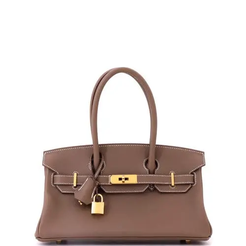 Hermès Shoulder Light Birkin Bag Evercolor 29 - Grey
