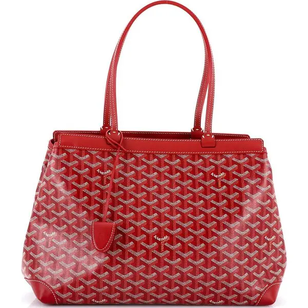 Goyard Bellechasse Bag Coated Canvas Pm - Red