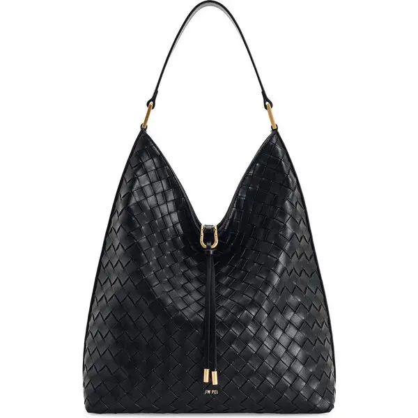 Jw Pei Aria Woven Faux Leather Shoulder Bag - Black