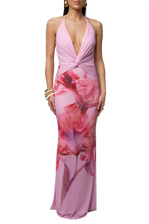 JLUXLABEL Floral Coastal Bloom Maxi Dress - Pink