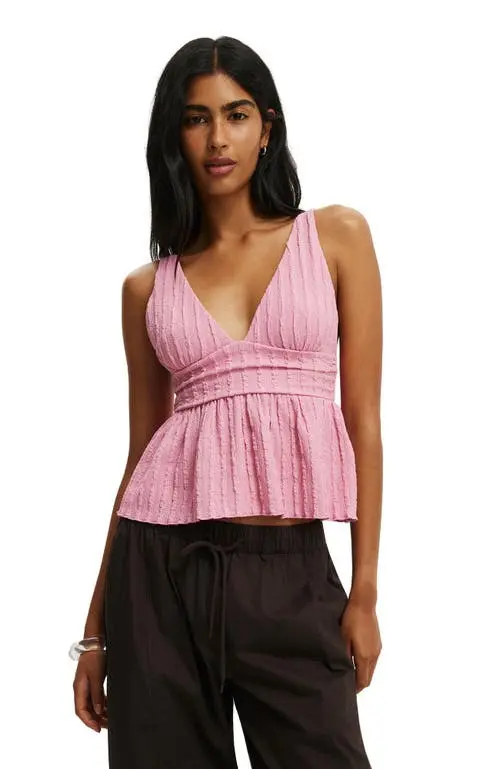 COTTON ON Greta Babydoll Tank - Light Orchid