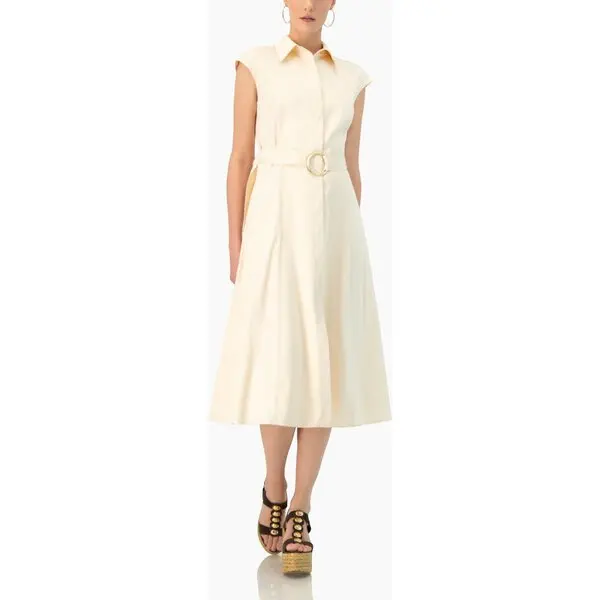 IVONNE Midi Shirt Dress