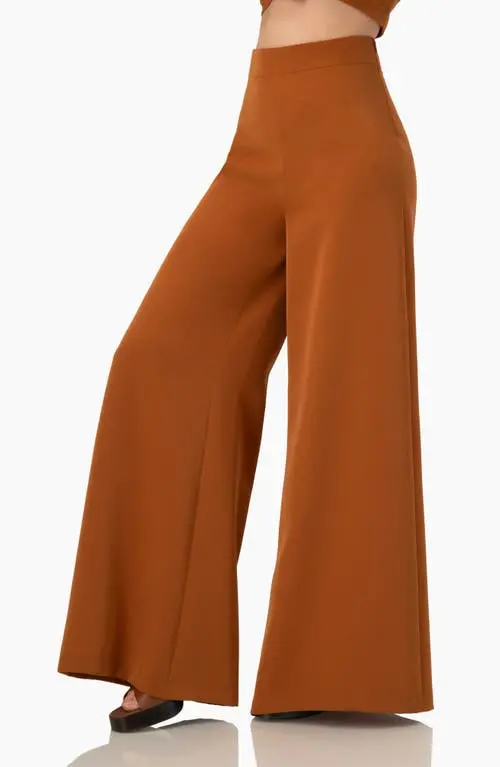 IVONNE Solid Ultra Wide-leg Pants