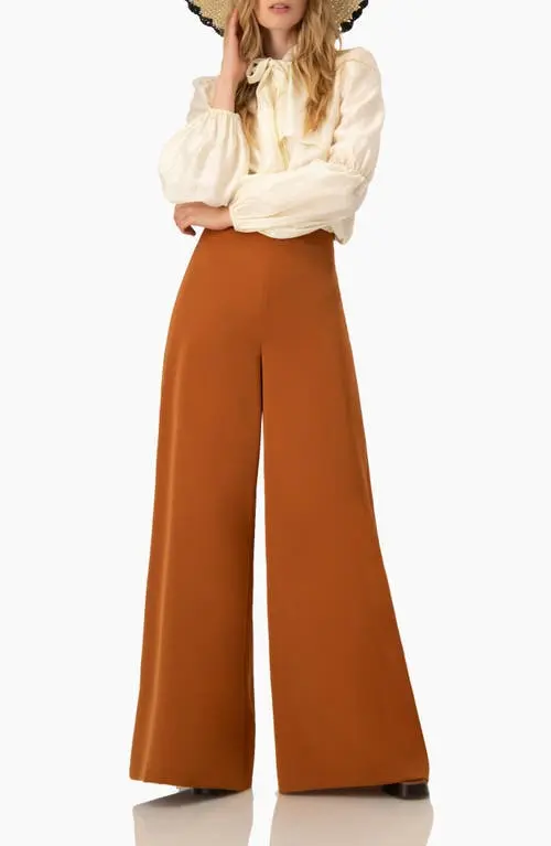 IVONNE Solid Ultra Wide-leg Pants