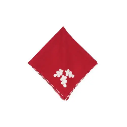 CAROL & FRANK Nordic Joy Set Of 4 Cloth Napkins - Red