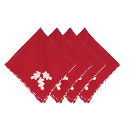 Carol & Frank Nordic Joy Set Of 4 Cloth Napkins