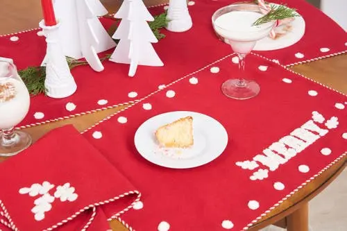 Carol & Frank Nordic Joy Set Of 4 Cloth Napkins