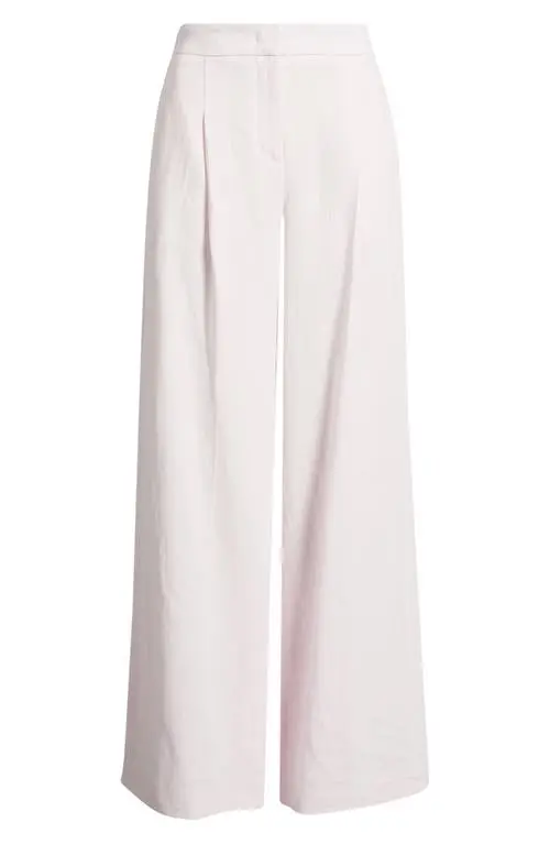 BOSS Tiana Pleated Wide Leg Pants - Ocean Rose