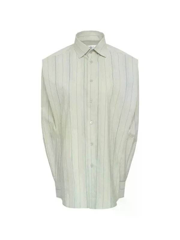MAISON MARGIELA Striped Button-down Shirt - Green