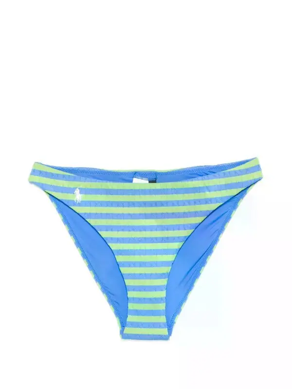 Polo Ralph Lauren Striped Bikini Bottom - Blue
