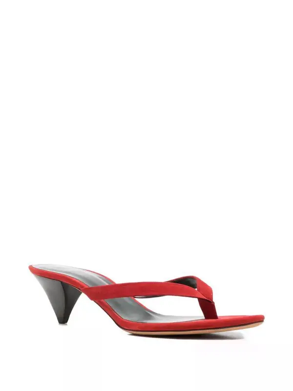 JUDE Rooty Leather Sandals - Red