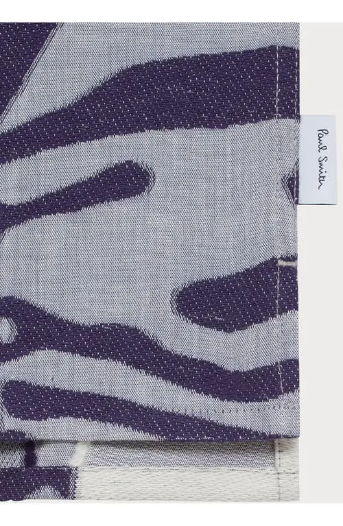 Paul Smith Casual Fit Floral Cotton Camp Shirt - Light Blue