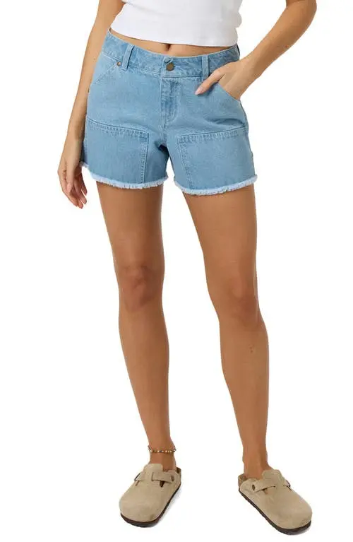 O'Neill Frayed Denim Shorts - Indigo