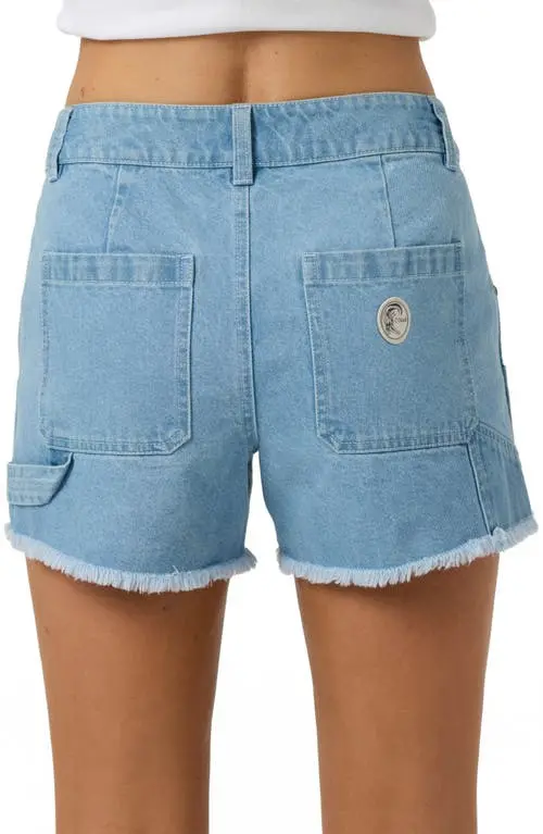 O'Neill Frayed Denim Shorts - Indigo