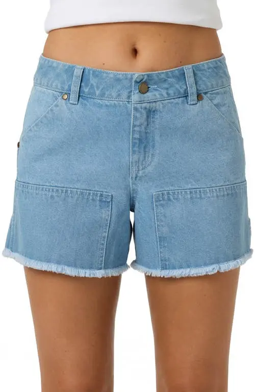 O'Neill Frayed Denim Shorts - Indigo