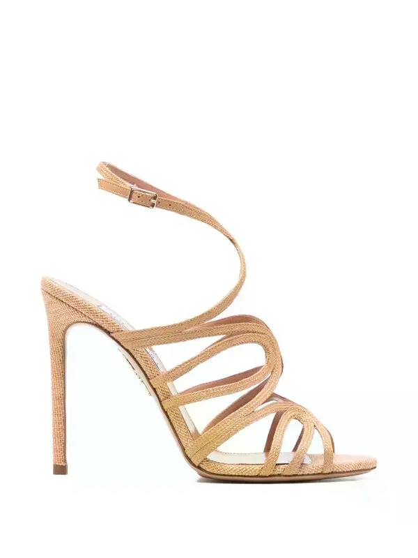 AQUAZZURA Serenade Strappy Sandals - Neutrals
