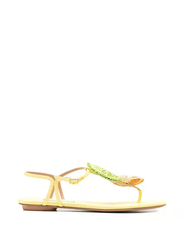 AQUAZZURA Citrus Sugar Sandals - Yellow
