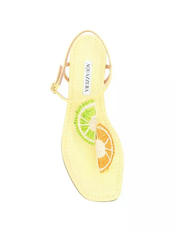 AQUAZZURA Citrus Sugar Sandals - Yellow