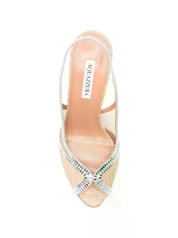 AQUAZZURA Wild Aurora Crystal-embellished Sandals