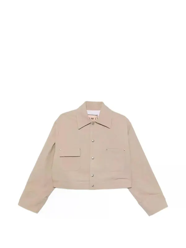 Plan C Button-fastening Jacket - Neutrals