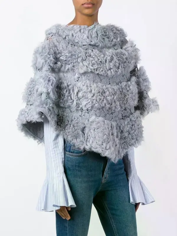 Valentino Garavani Lace Panelled Cape