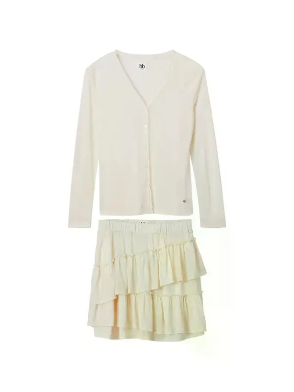 B+AB Ruffled Tiered-skirt Set