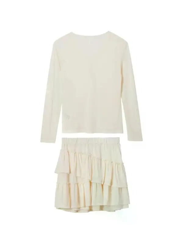 B+AB Ruffled Tiered-skirt Set