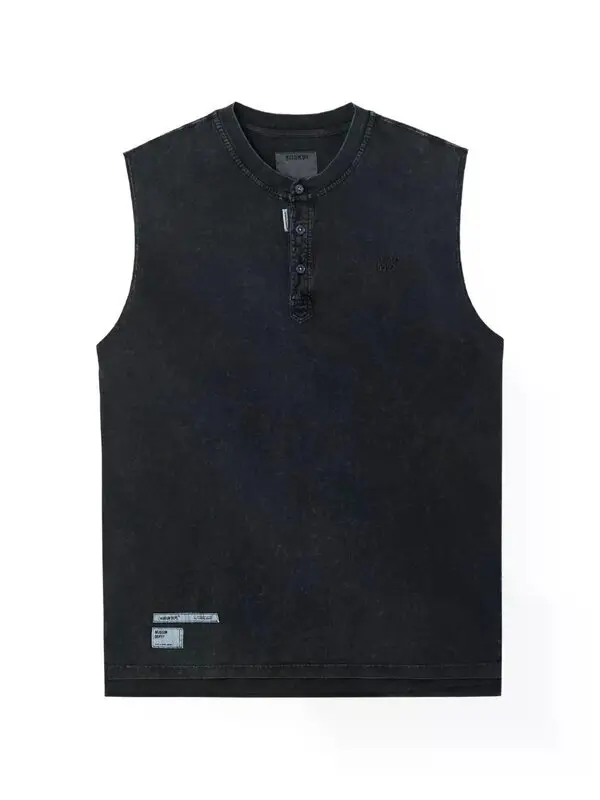 MUSIUM DIV. Acid-wash Sleeveless T-shirt
