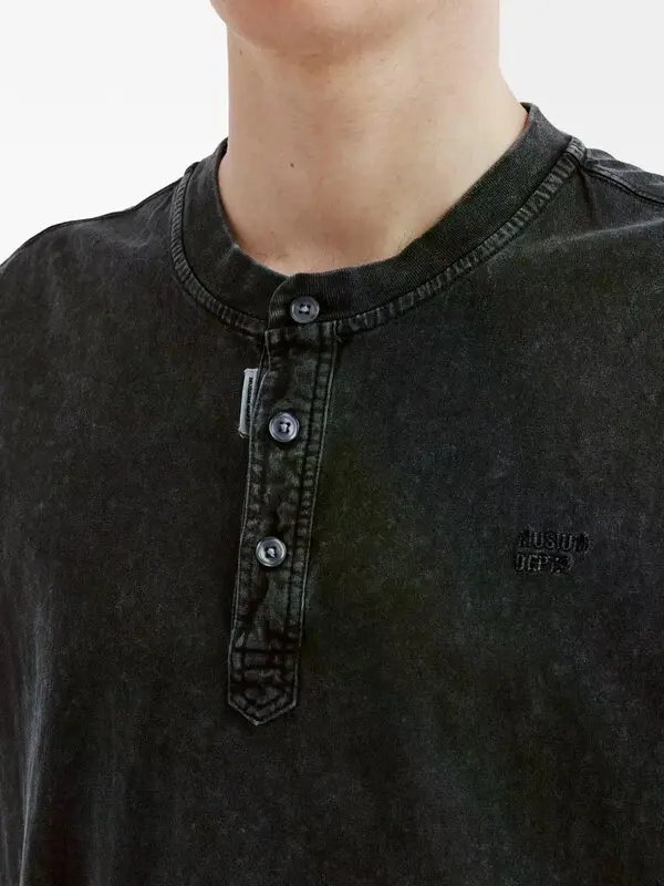 MUSIUM DIV. Acid-wash Sleeveless T-shirt