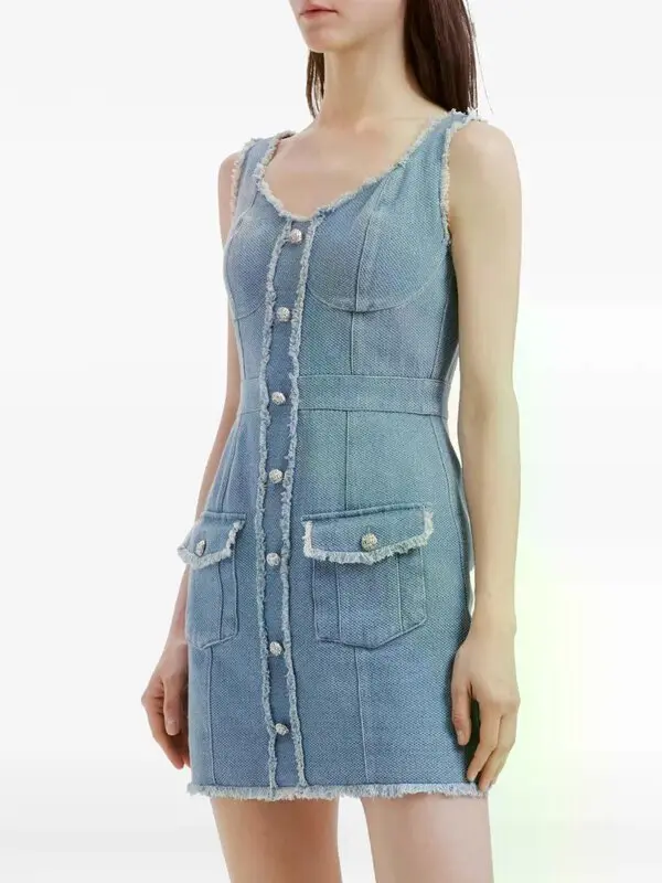 B+AB Frayed-edge Mini Dress