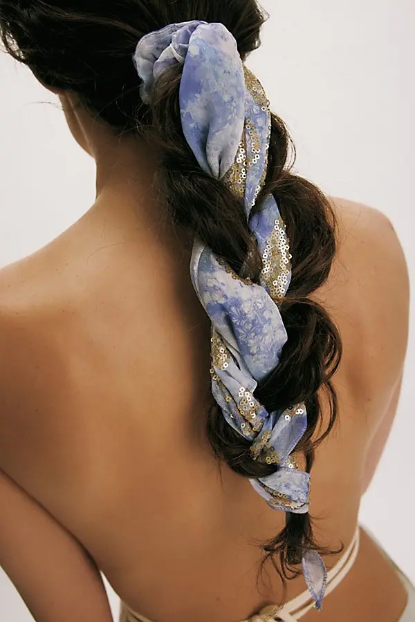 Free People Wild At Heart Pony Scarf - Lilac
