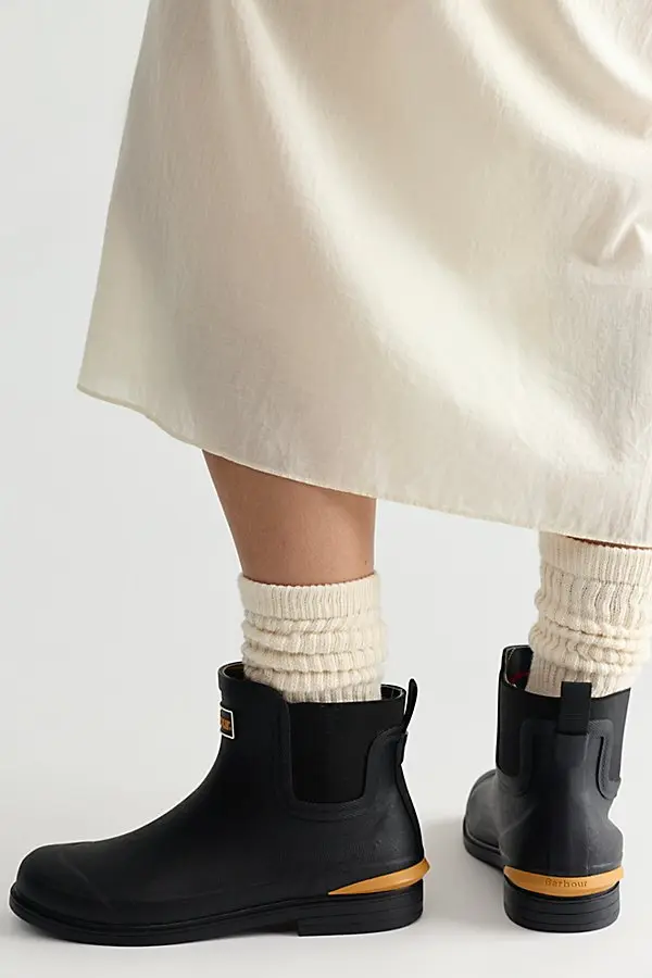 Barbour Abbeyfield Packable Wellington Boots - Black
